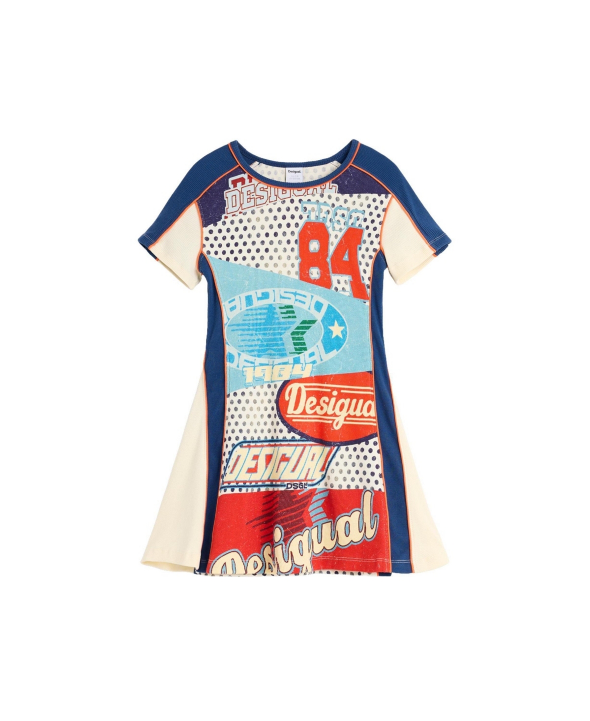 Click here for Desigual Girlss 3-14 Printed A-line dress - Off wh... prices
