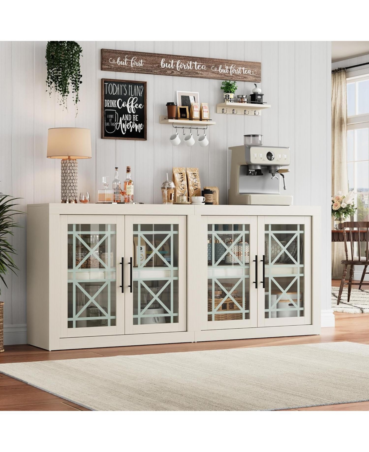Click here for homfan Modern Sideboard Buffet Cabinet  71 Inch La... prices