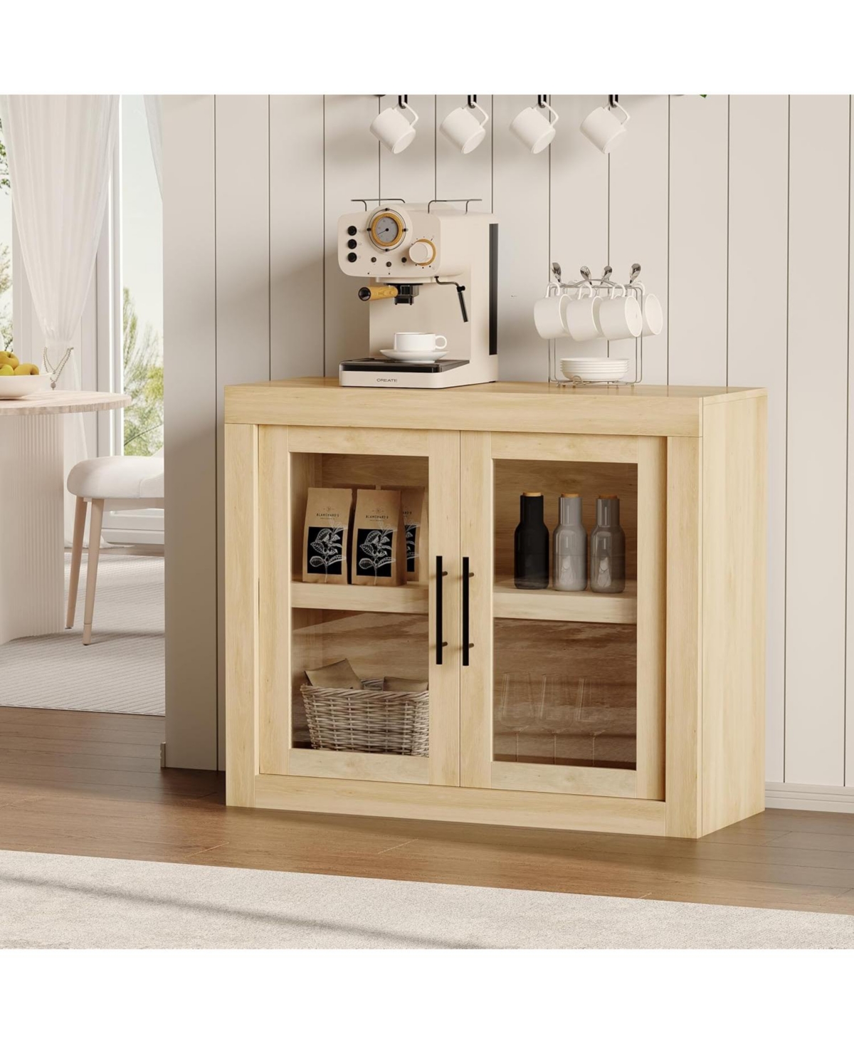 Click here for homfan Modern Sideboard Buffet Cabinet  71 Inch La... prices
