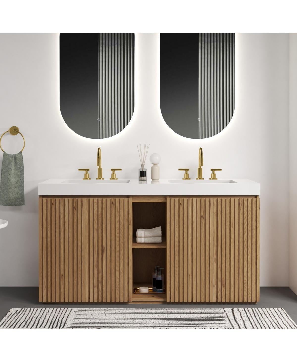 Click here for Sillysis 60 Inch Double Sink Bathroom Vanity with... prices