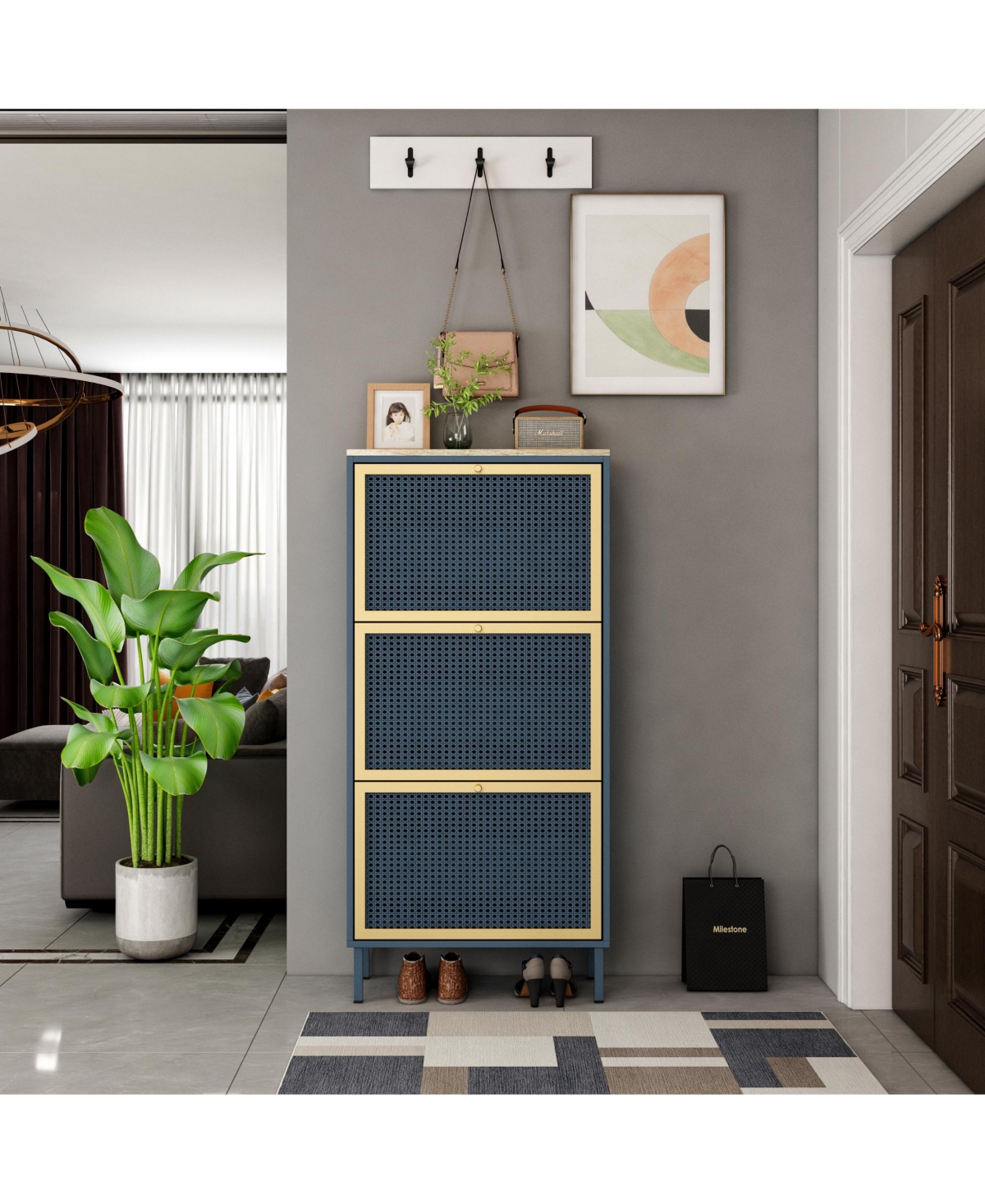 Click here for Rainsken Rattan Shoe Cabinet  Freestanding Shoe Ra... prices