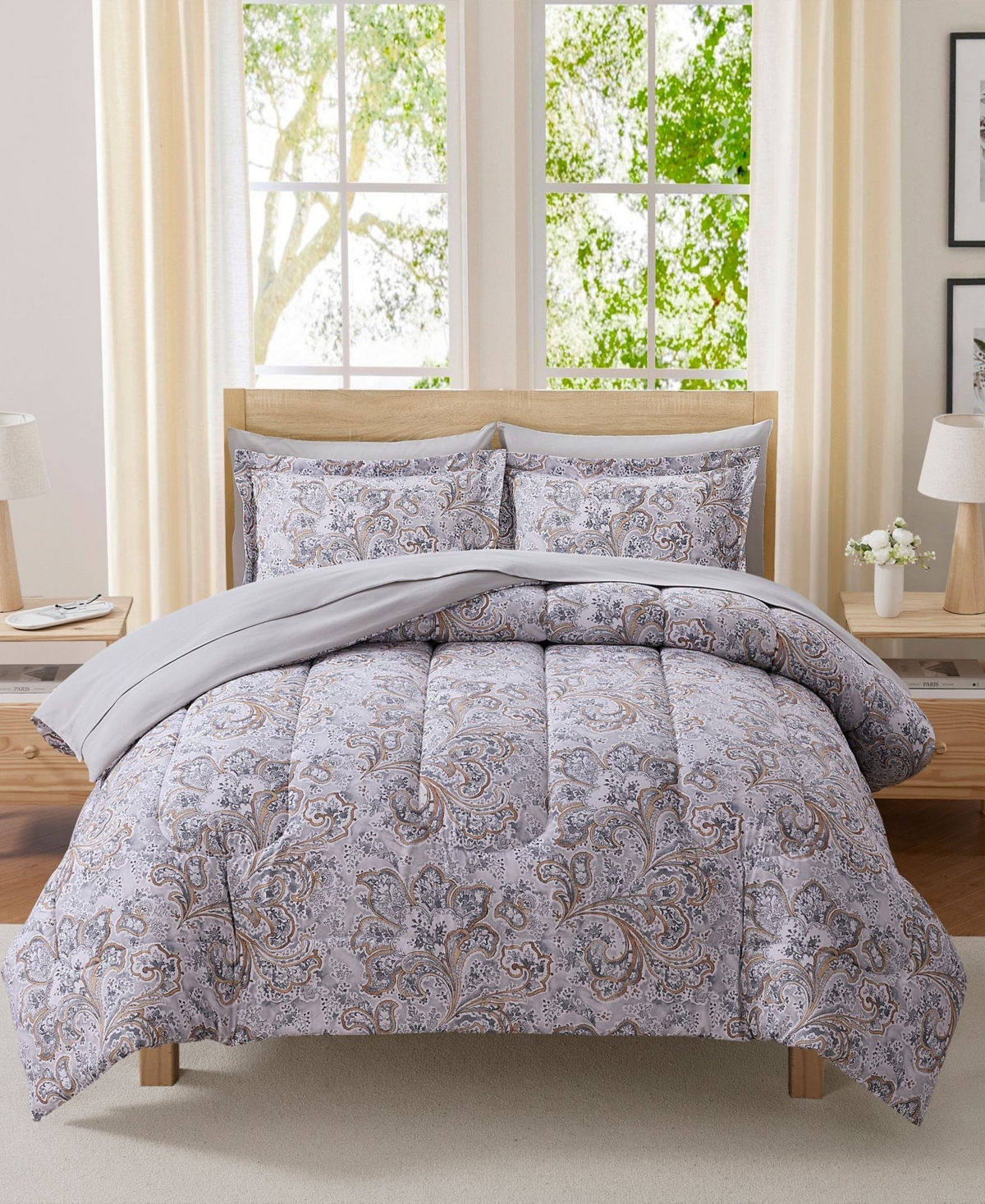 Click here for Sweet Home Collection Watercolor Paisley 7-Piece C... prices