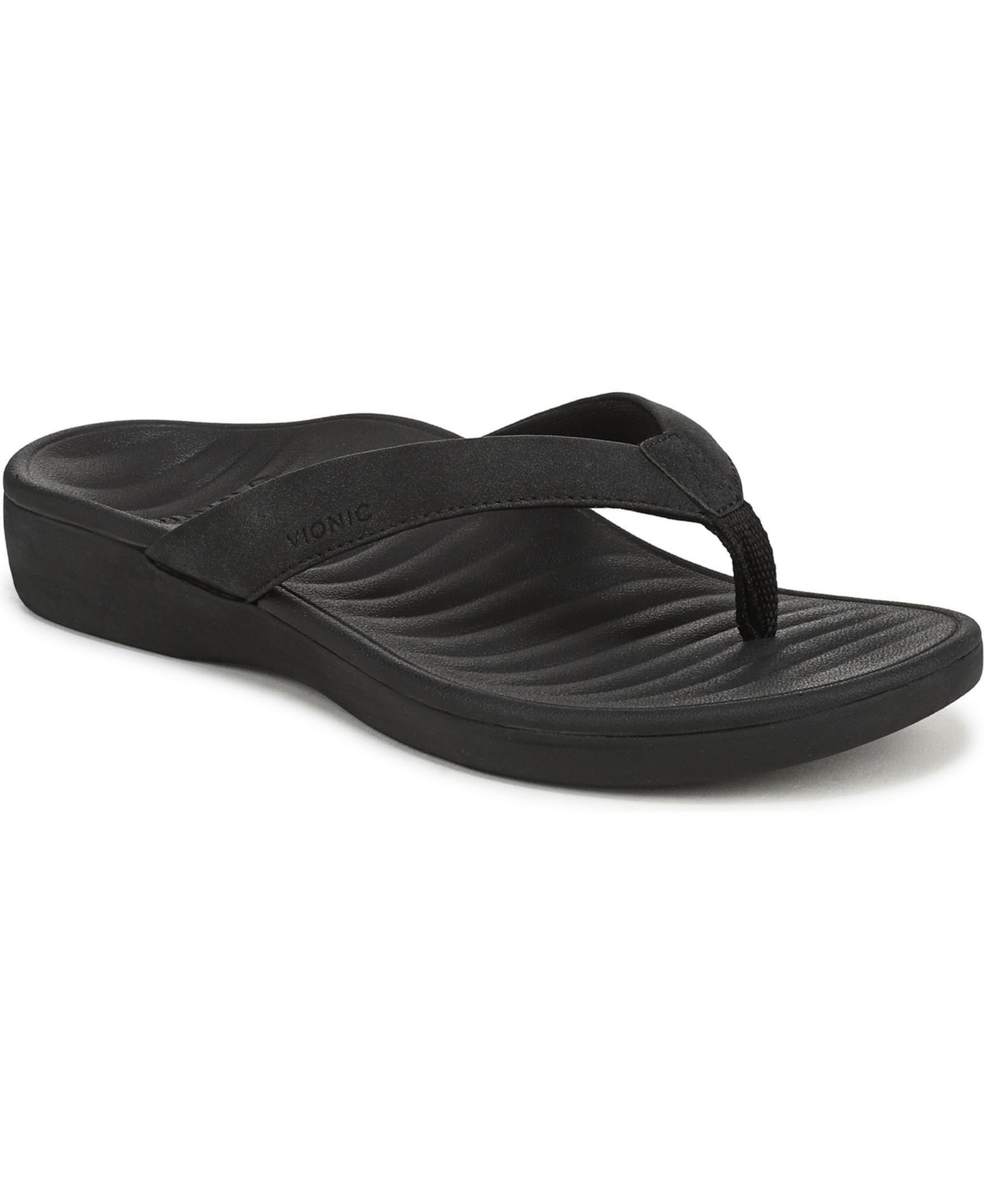 Click here for Vionic Womens Tomales Thong Sandals - Black suede... prices