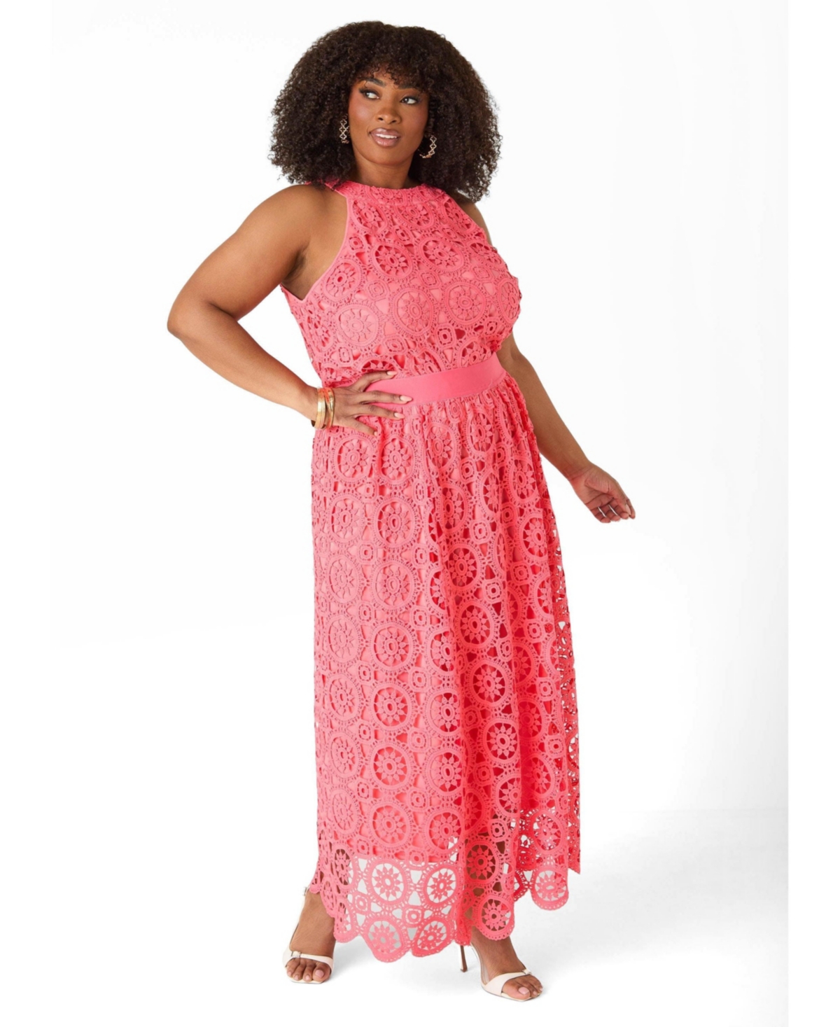 Click here for Ashley Stewart Womens Crocheted Maxi Skirt - Orang... prices