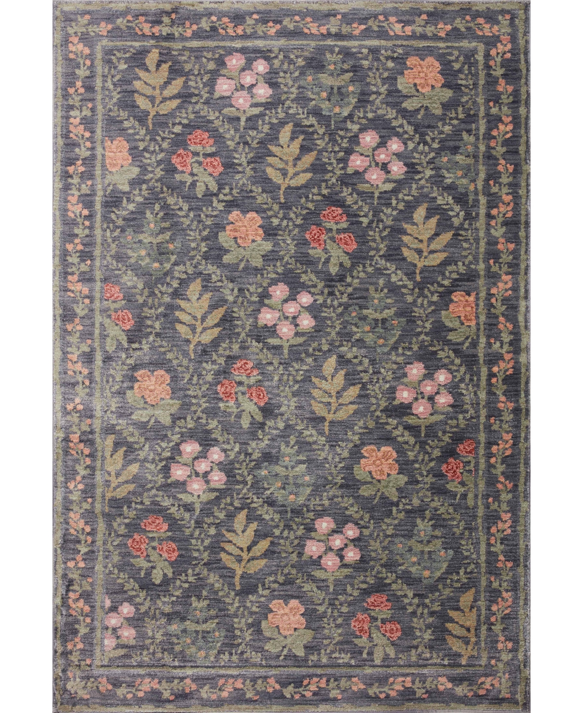 Click here for Rifle Paper Co Fiore Fio-04 63 x 9 Area Rug - Char... prices