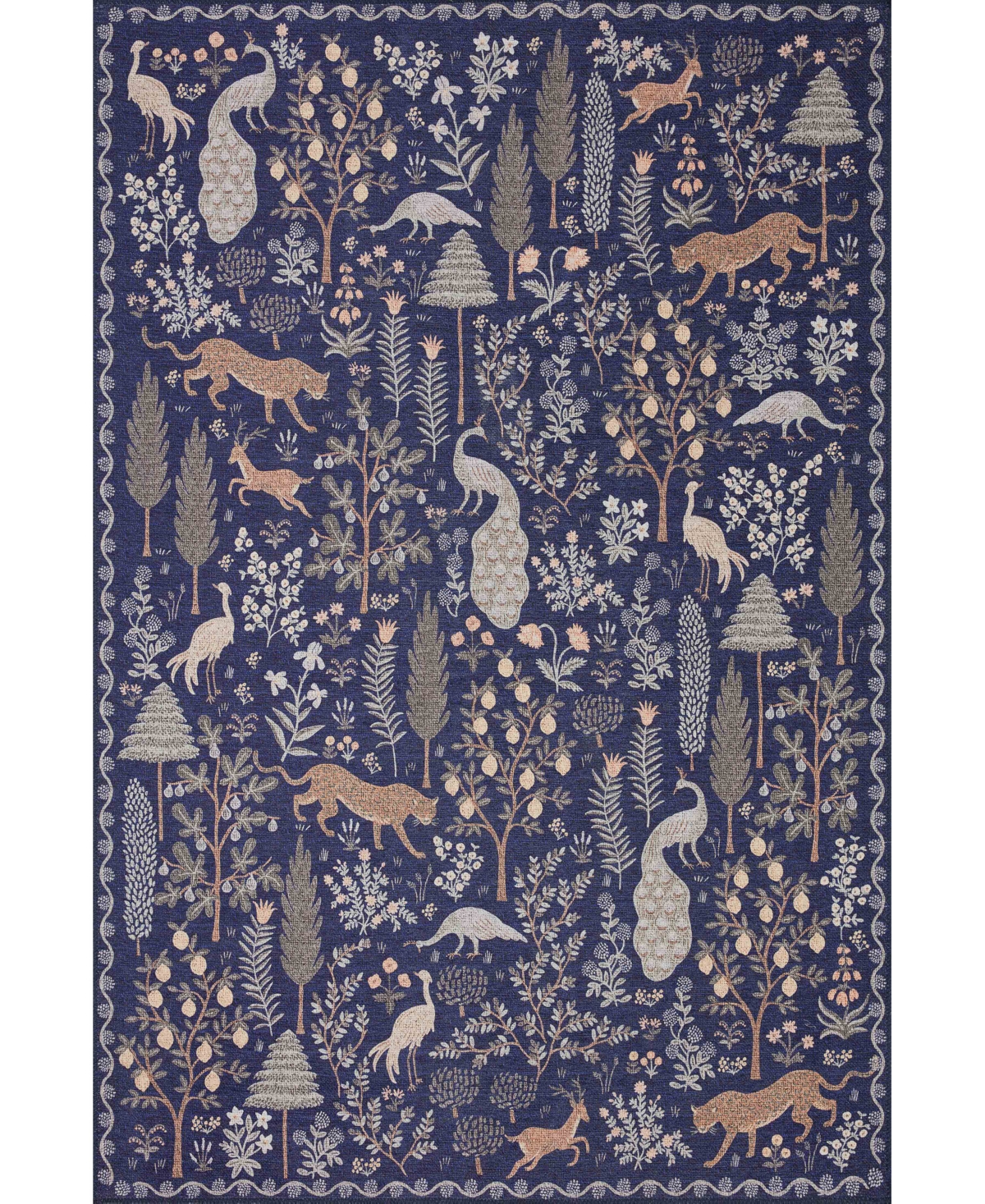 Click here for Rifle Paper Co Menagerie Men-02 76 x 96 Area Rug -... prices