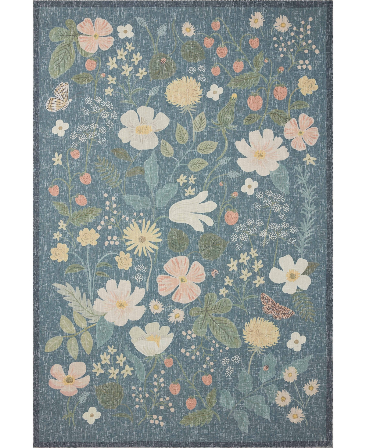 Click here for Rifle Paper Co Cotswolds Cot-01 76 x 96 Area Rug -... prices