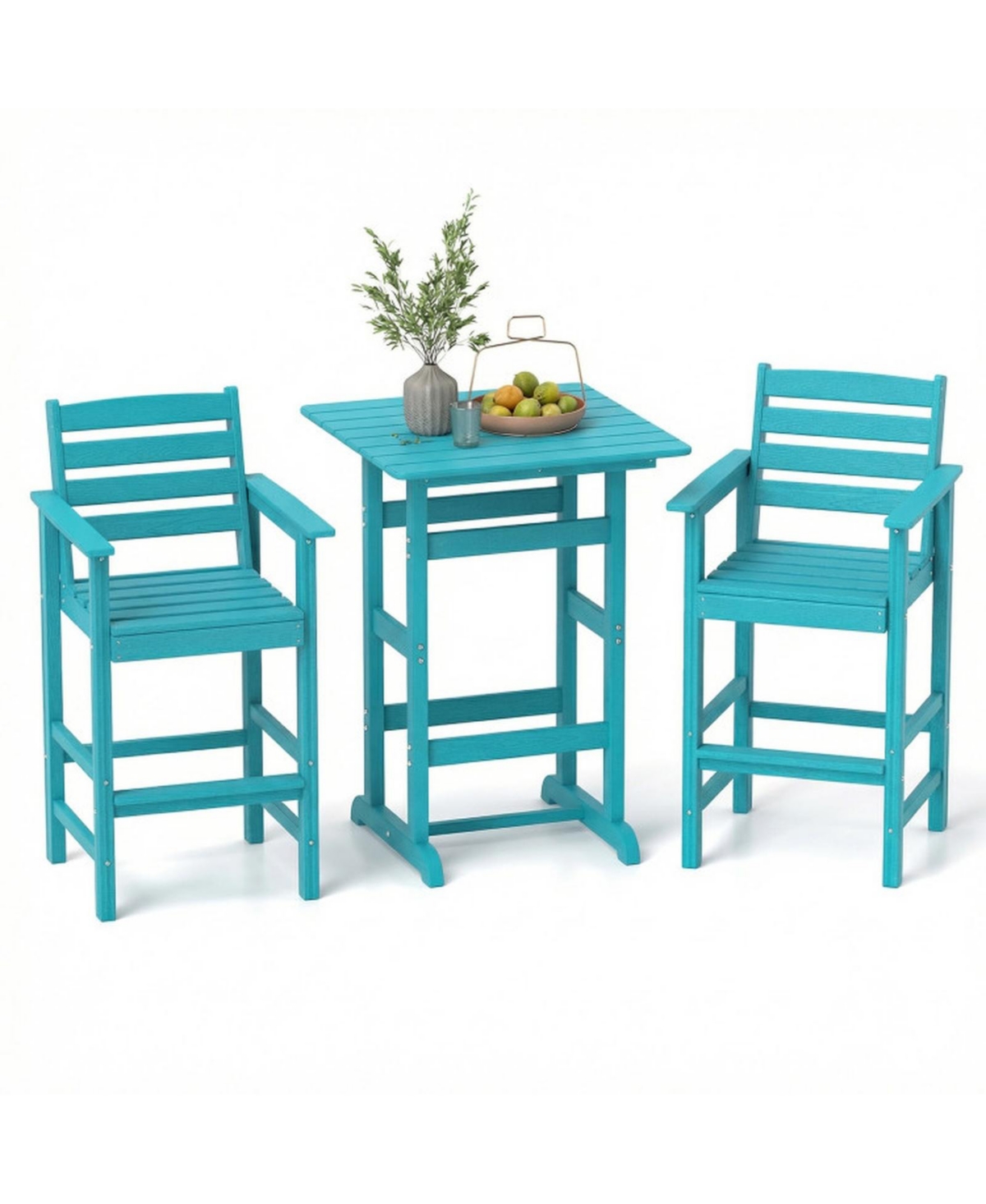 Click here for Gouun 3-Piece Outdoor Bar Set with Square High-Top... prices