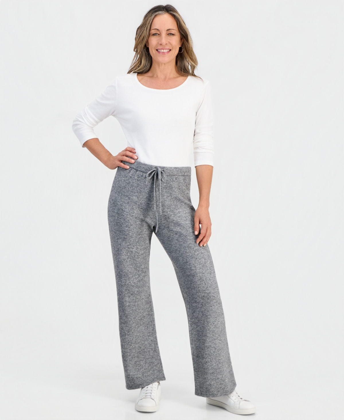 Click here for Style & Co Petite Luxsoft Wide-Leg Pull-On Pants... prices