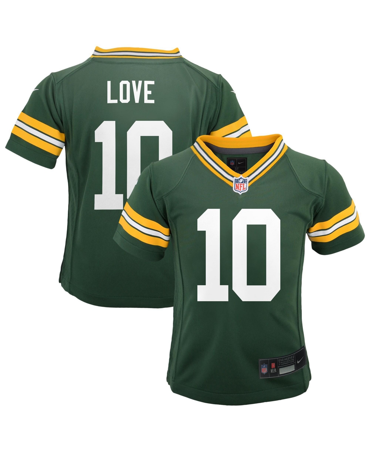 Click here for Nike Baby Boys and Girls Jordan Love Green Bay Pac... prices