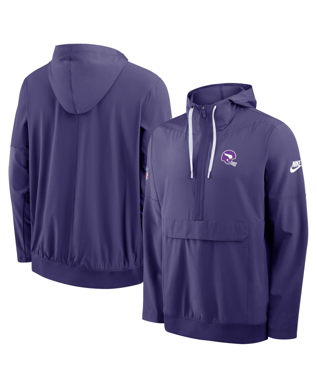 Click here for Nike Mens Purple Minnesota Vikings Alt Anorak Half... prices