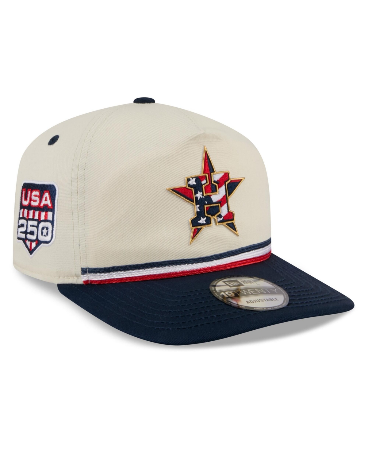 Click here for New Era Mens Cream/Navy Houston Astros Usa 250 Fou... prices