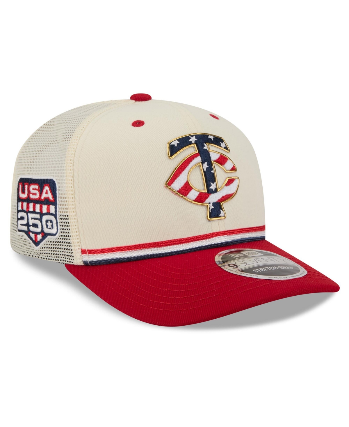Click here for New Era Mens Cream/Red Minnesota Twins Usa 250 Fou... prices