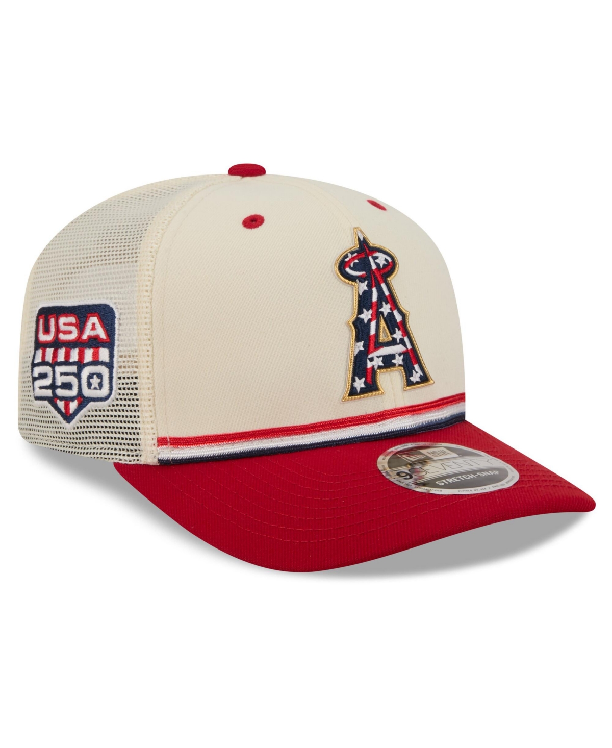 Click here for New Era Mens Cream/Red Los Angeles Angels Usa 250... prices