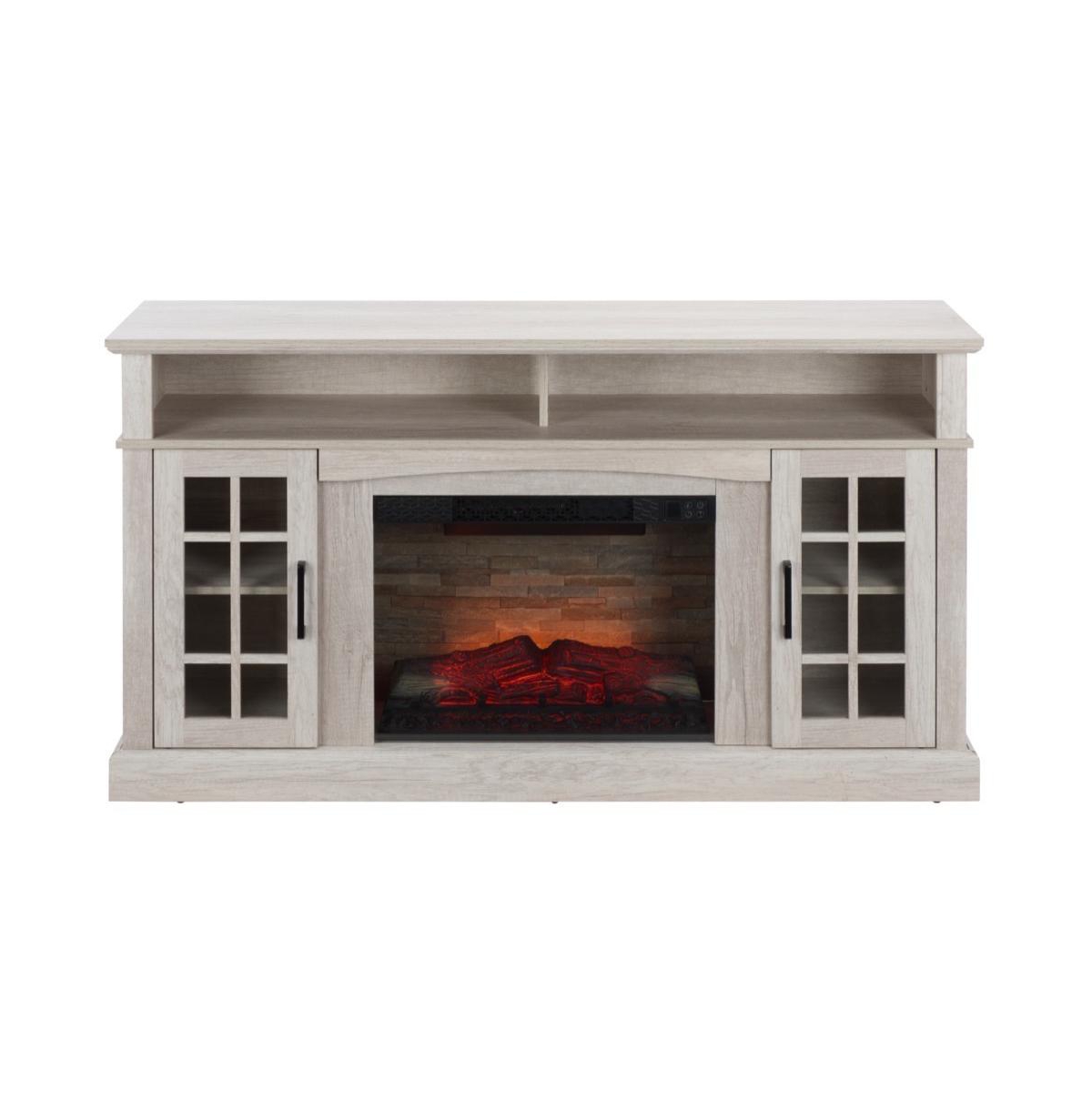 Click here for Augusta Home Rylee 2 Door Wood Fireplace - White w... prices