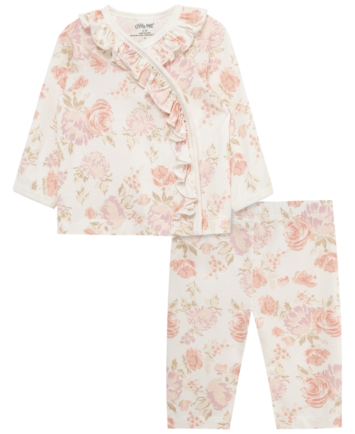Click here for Little Me Baby Girls Long-Sleeve Top and Pants  2-... prices