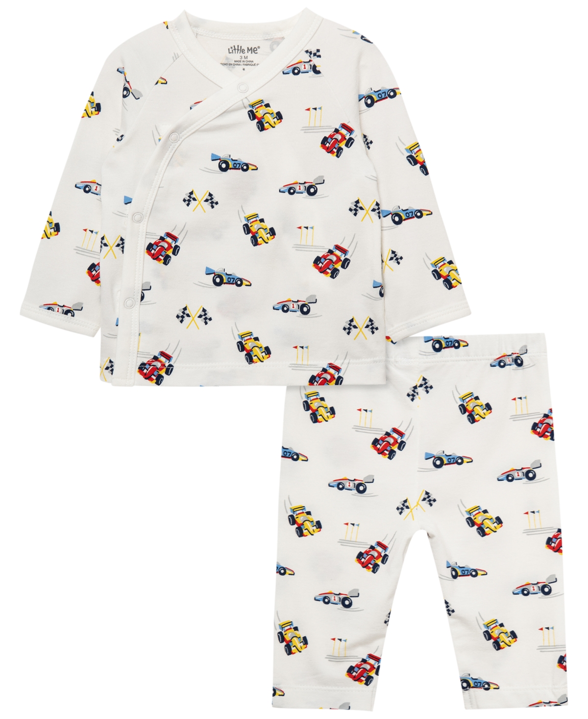 Click here for Little Me Baby Boys Long-Sleeve Top and Pants  2-P... prices