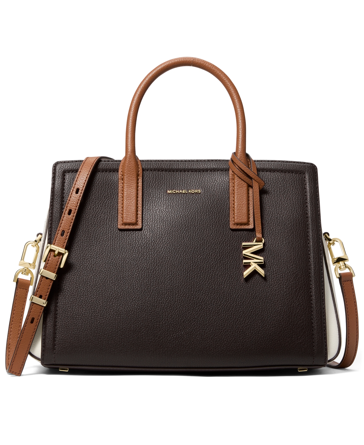 Click here for Michael Kors Womens Laila Medium Color-Block Leath... prices