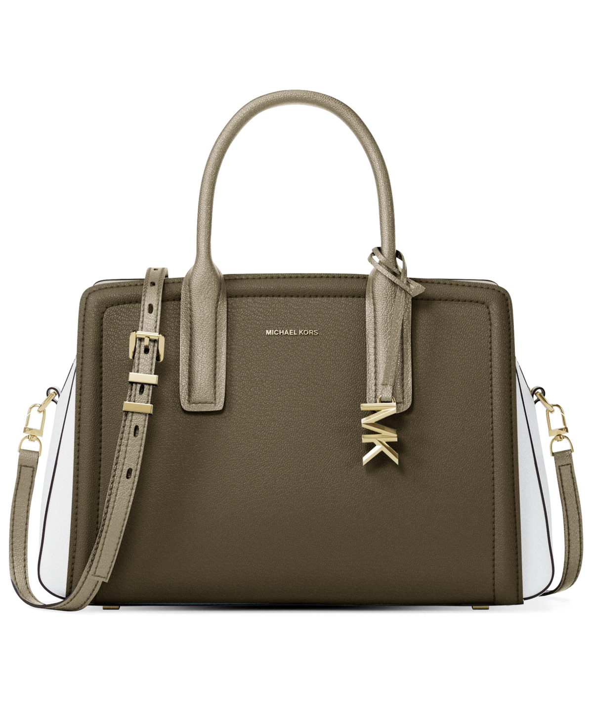 Click here for Michael Kors Womens Laila Medium Color-Block Leath... prices