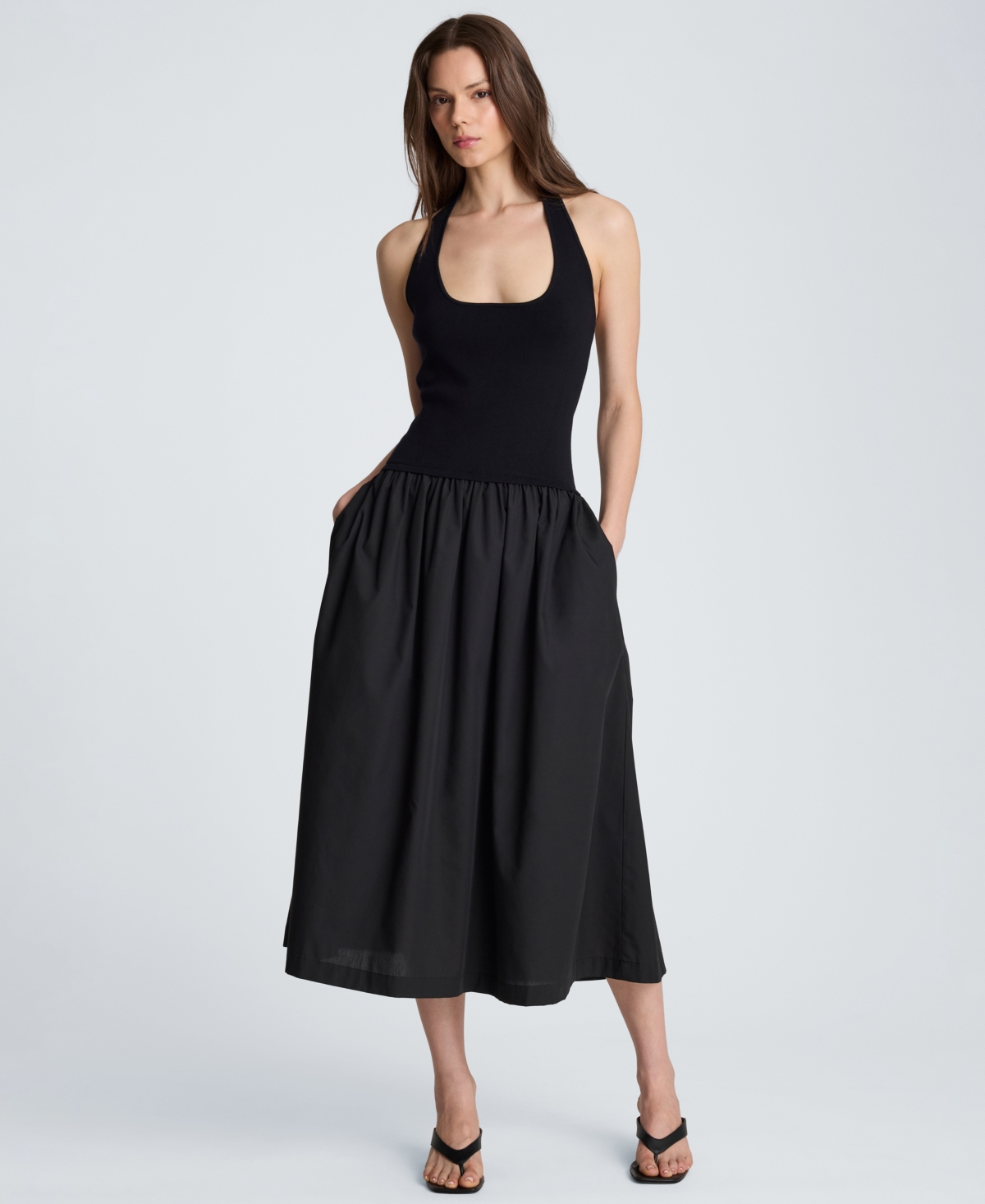 Click here for Kenneth Cole Womens Halter Neck Dress - Black prices