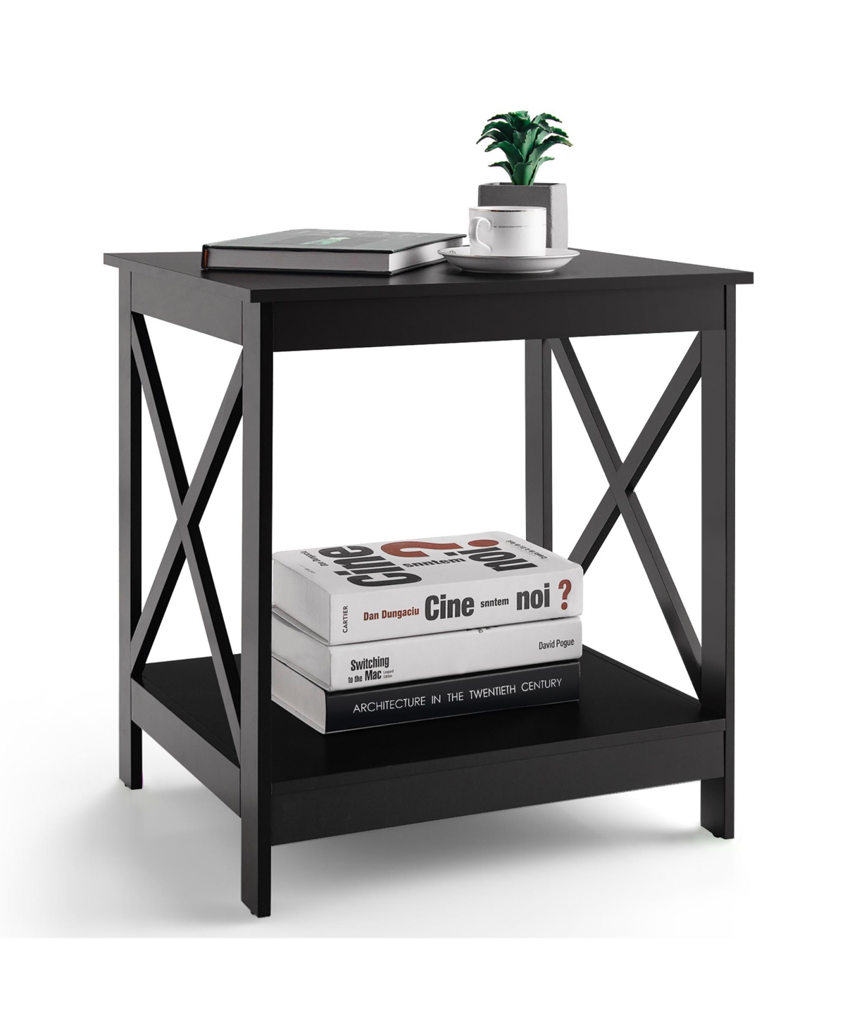 Click here for Costway Side Table 2 Tie Coffee Tea End Table Wood... prices