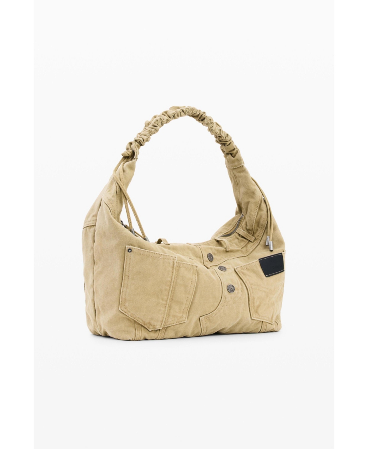 Click here for Desigual Womens Large Denim Bag - Medium beige prices