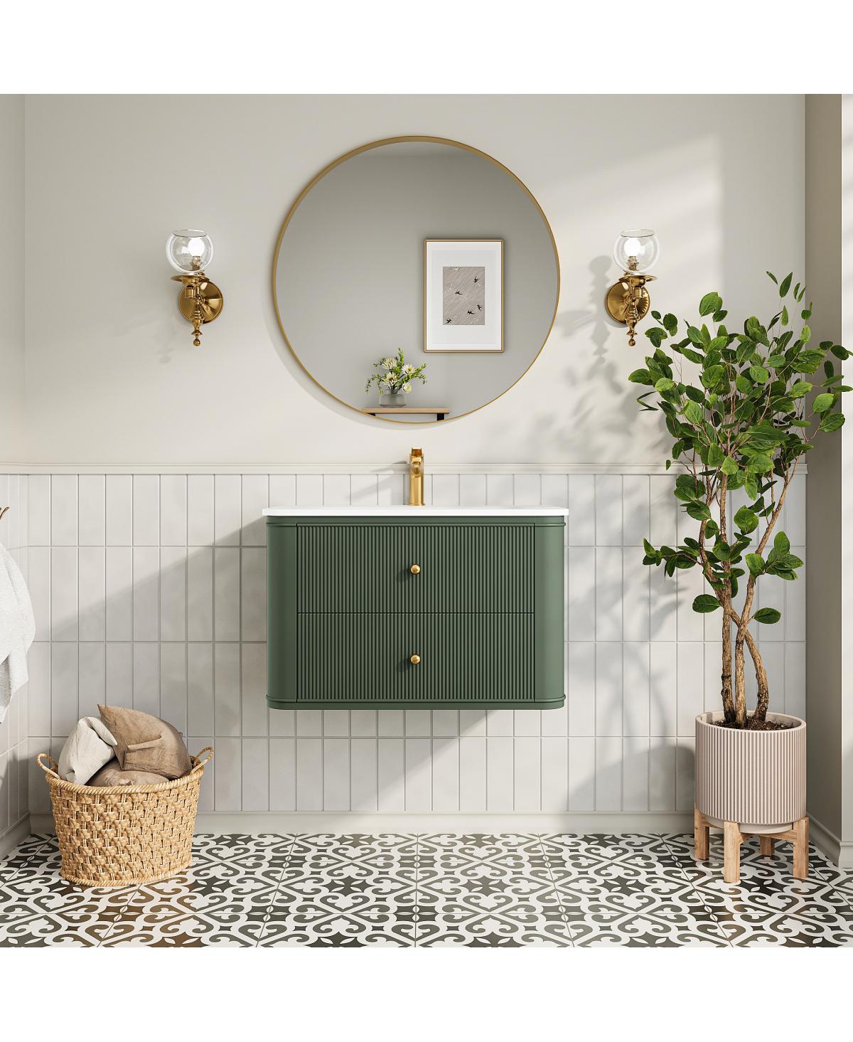 Click here for Sillysis 30 Wall-Mounted Bathroom Vanity with Acry... prices