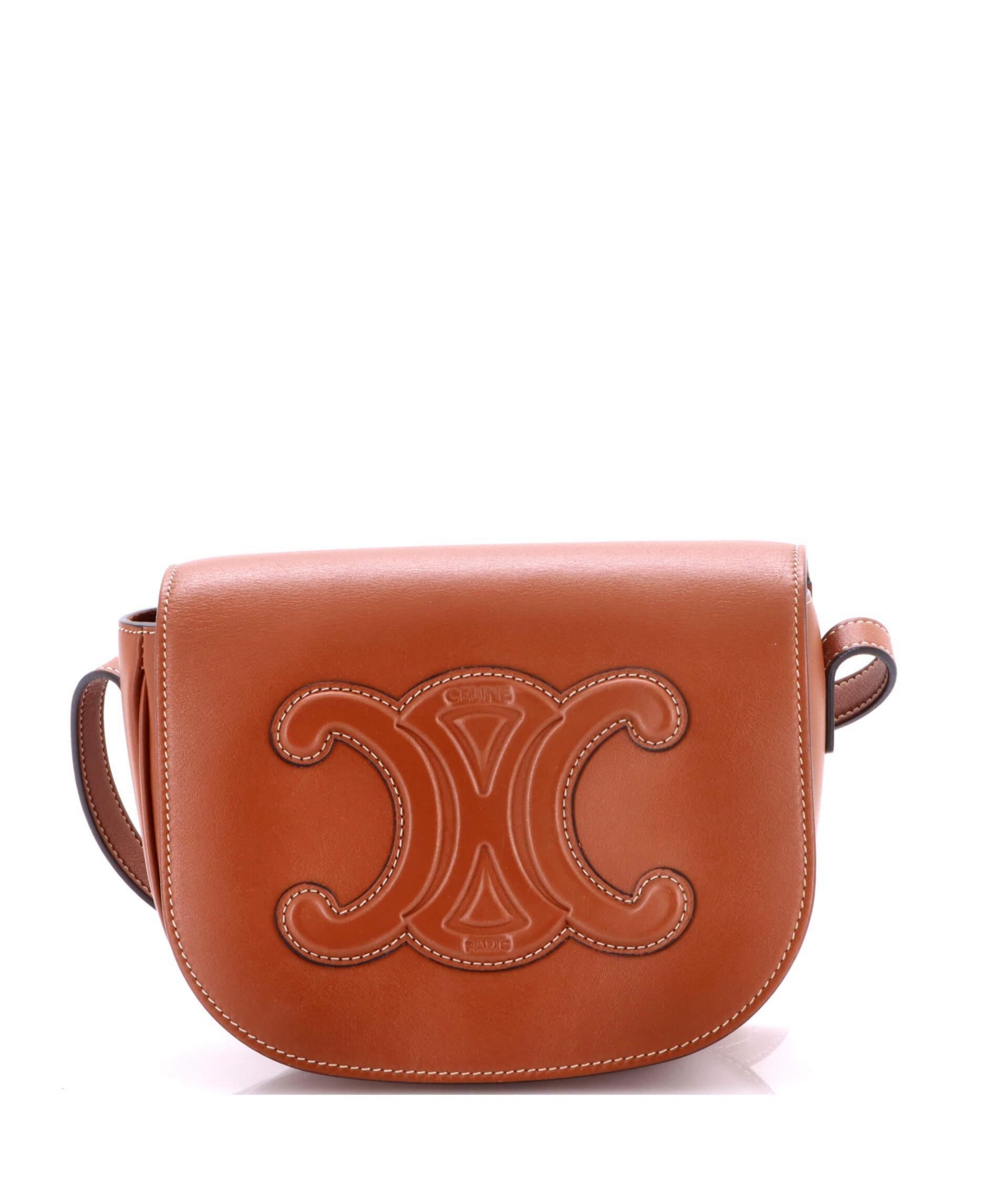 Click here for Pre-Owned Celine Cuir Triomphe Folco Bag Leather -... prices