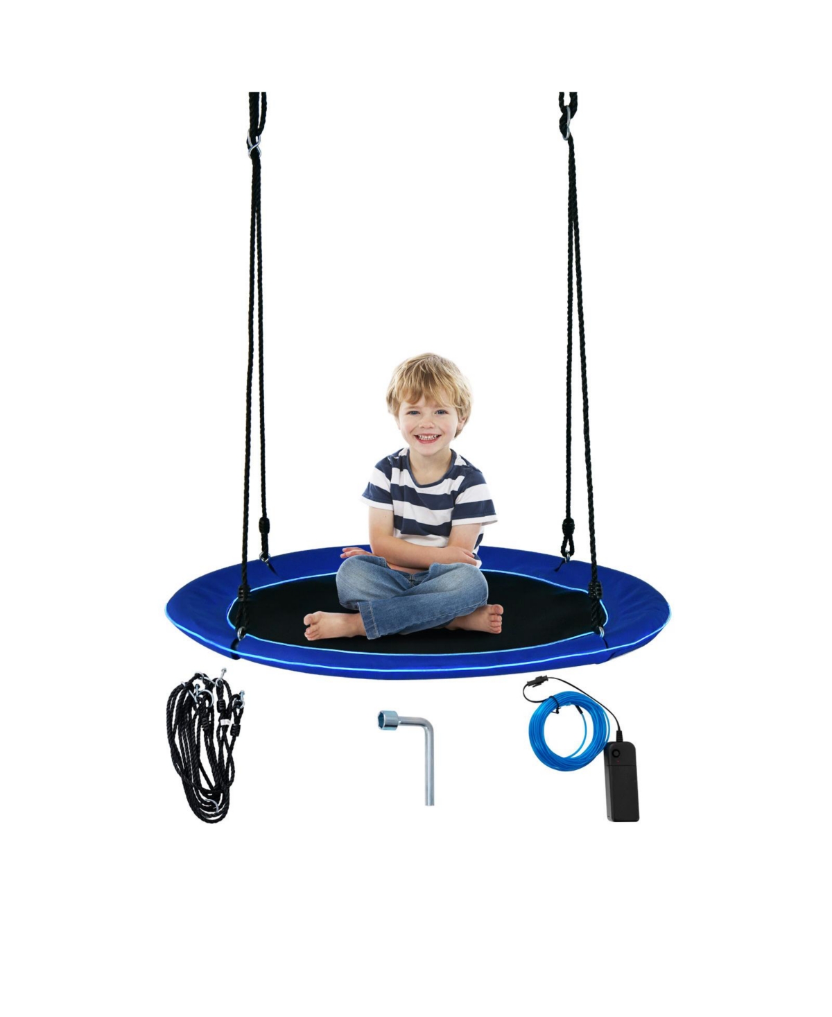 Click here for Mecale 40 Inches Saucer Tree Swing For Kids And Ad... prices