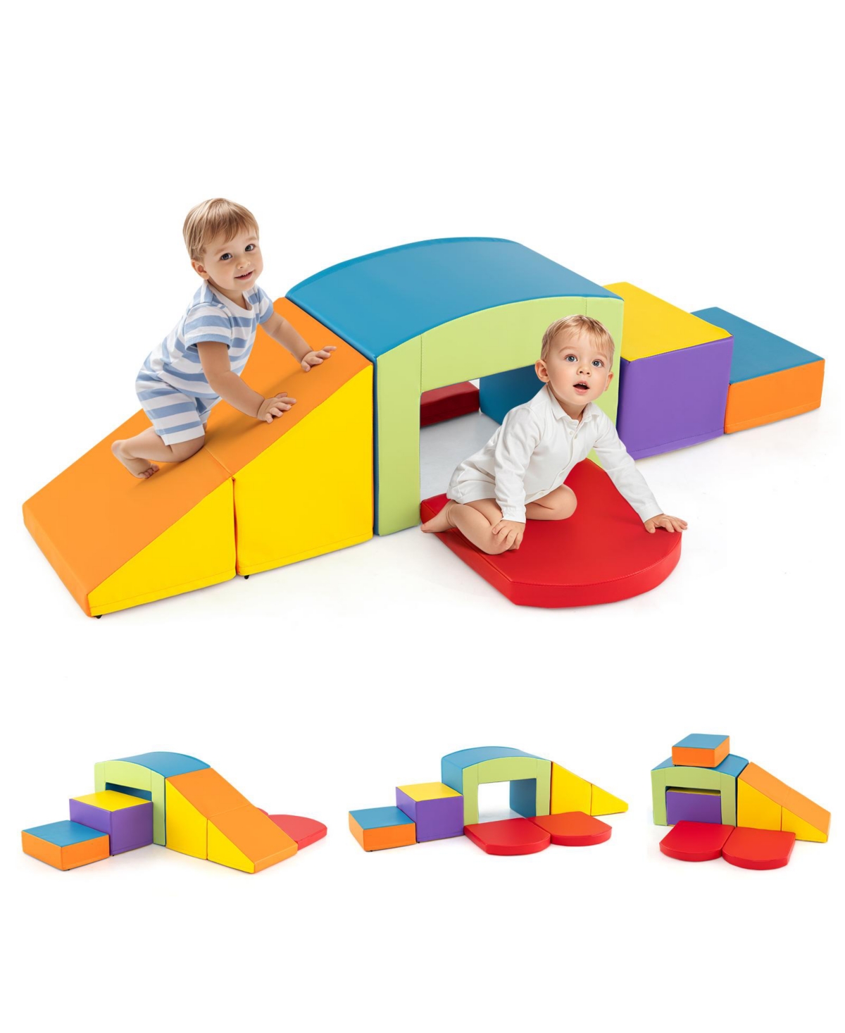 Click here for Mecale 6-Piece Foam Climbing Block Set for Toddler... prices