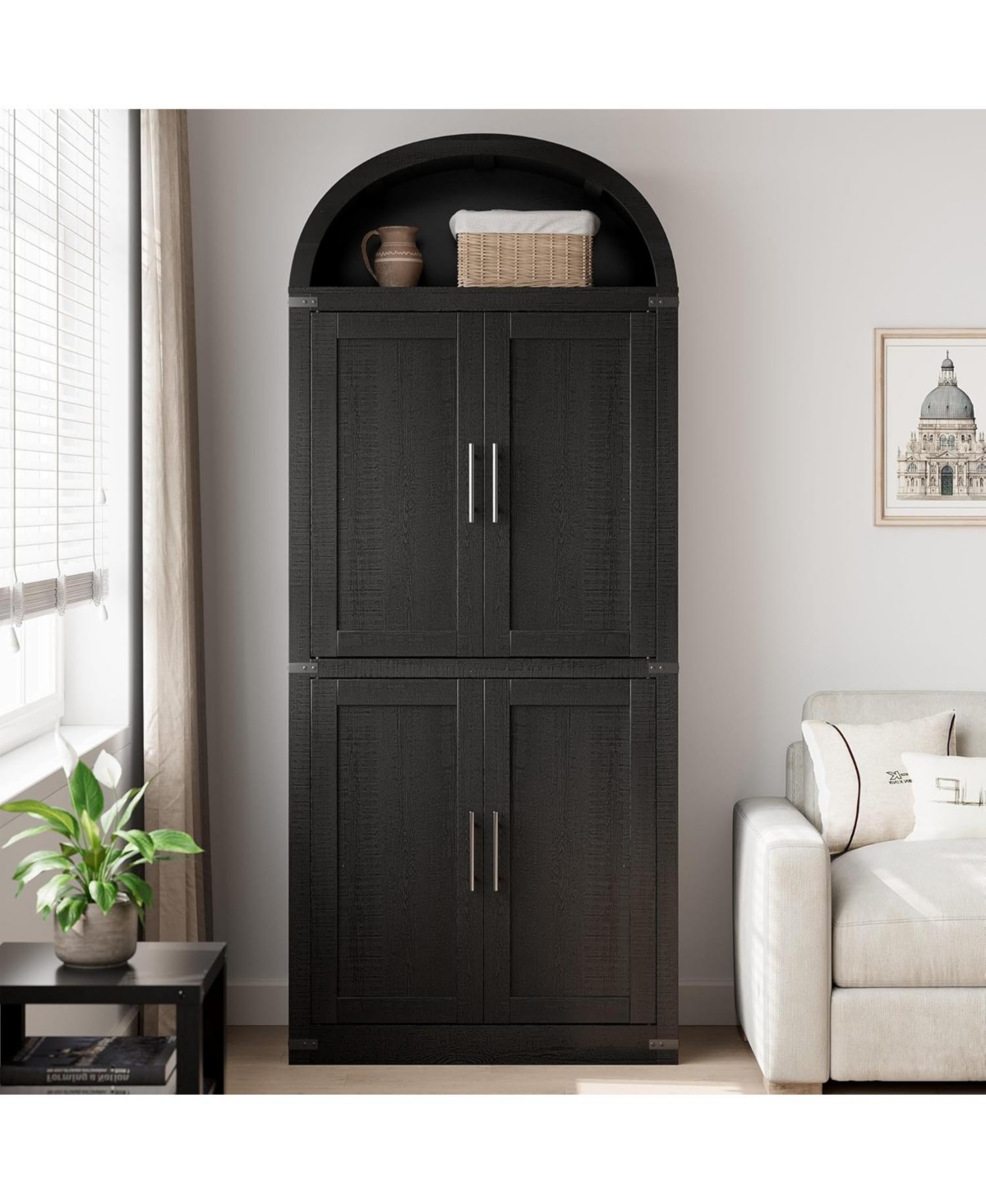 Click here for gaomon 6-Shelf Bookcase with Glass Doors  Modern W... prices