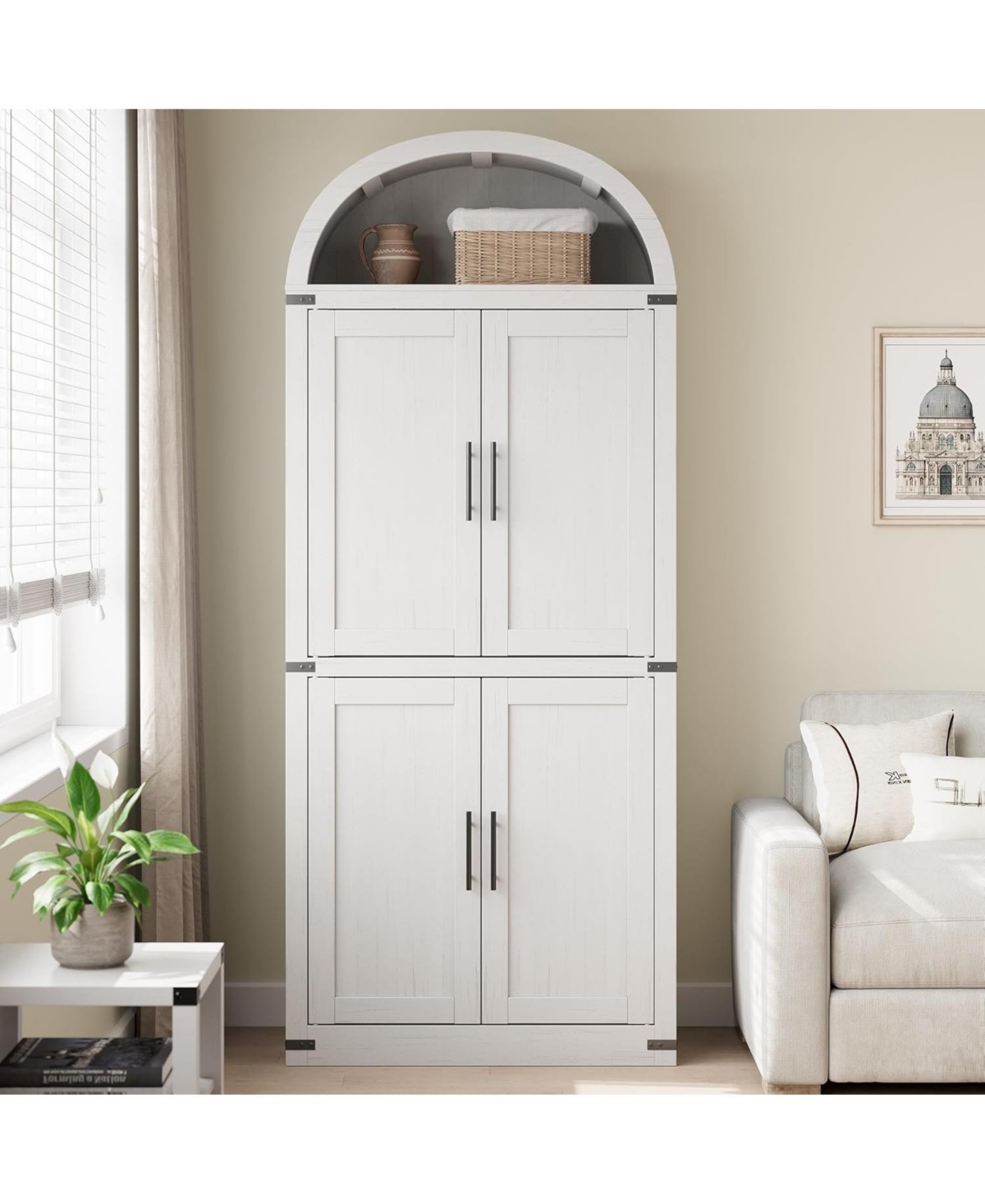 Click here for gaomon 6-Shelf Bookcase with Glass Doors  Modern W... prices