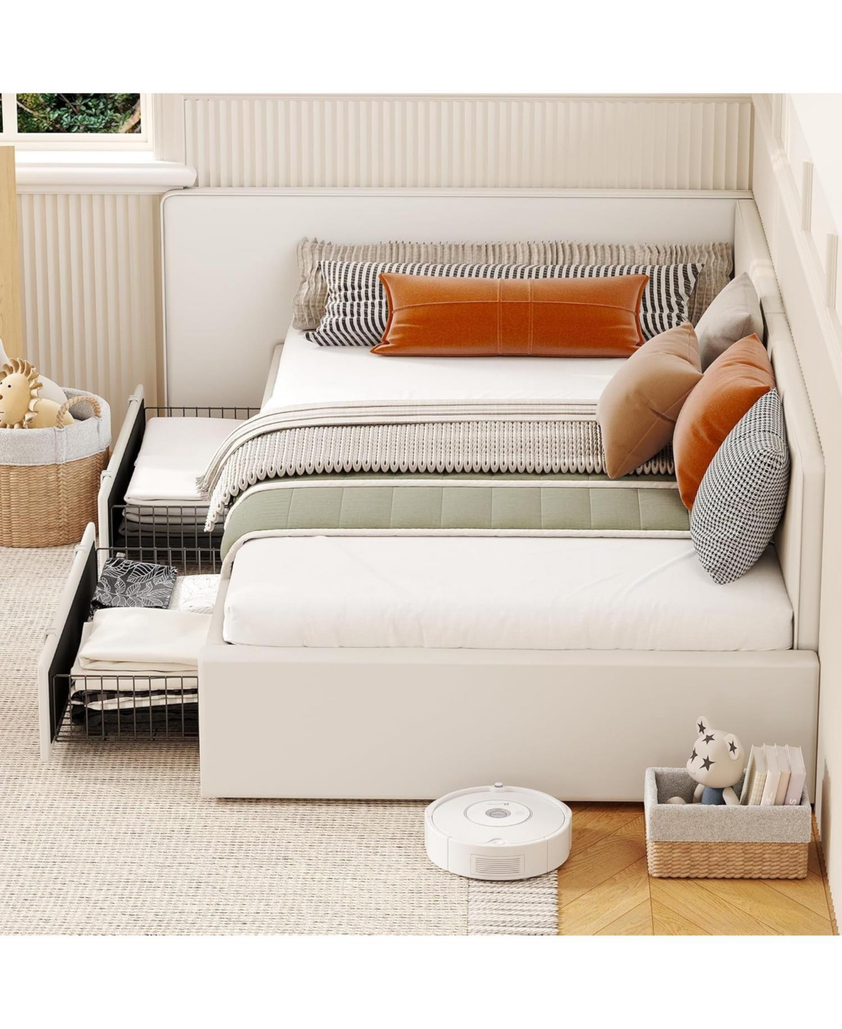 Click here for gaomon Twin Daybed with 2 Storage Drawers  Corner... prices