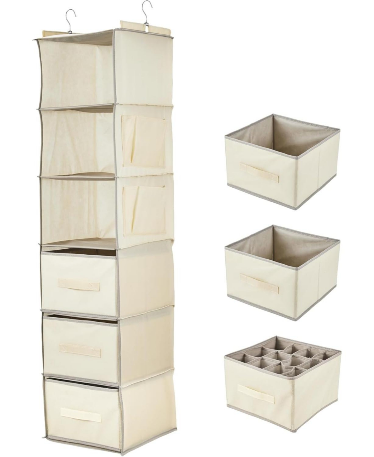 Click here for gaomon Hanging Closet Organizer with Drawers  3 Ti... prices