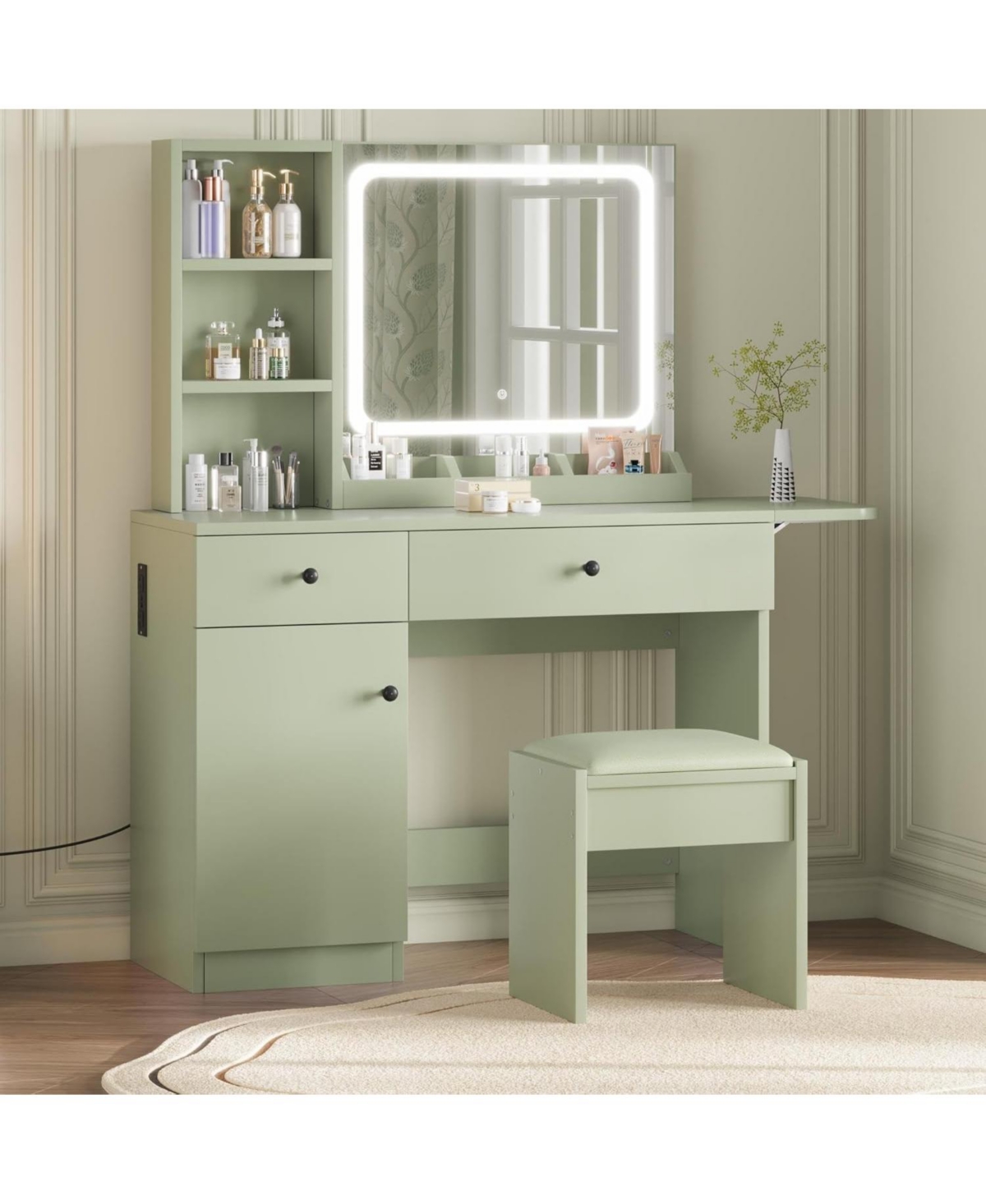 Click here for gaomon Vanity Desk with Mirror and Light  Makeup V... prices