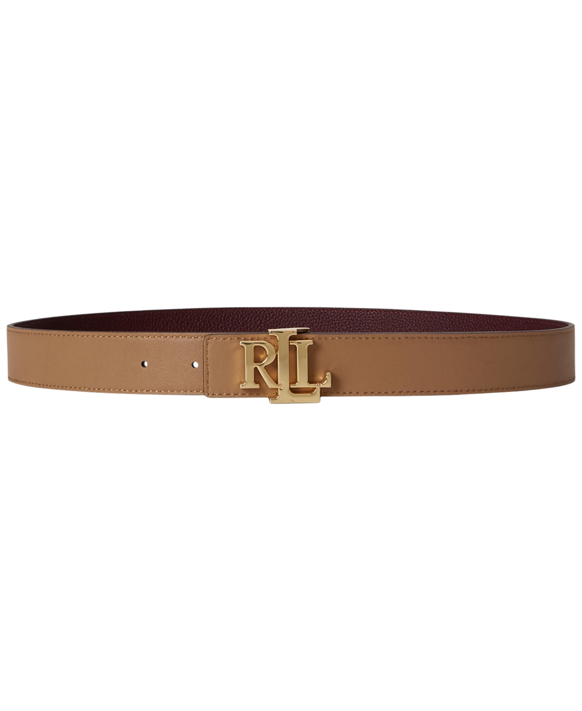 Click here for Lauren Ralph Lauren Reversible Pebbled Leather Buc... prices