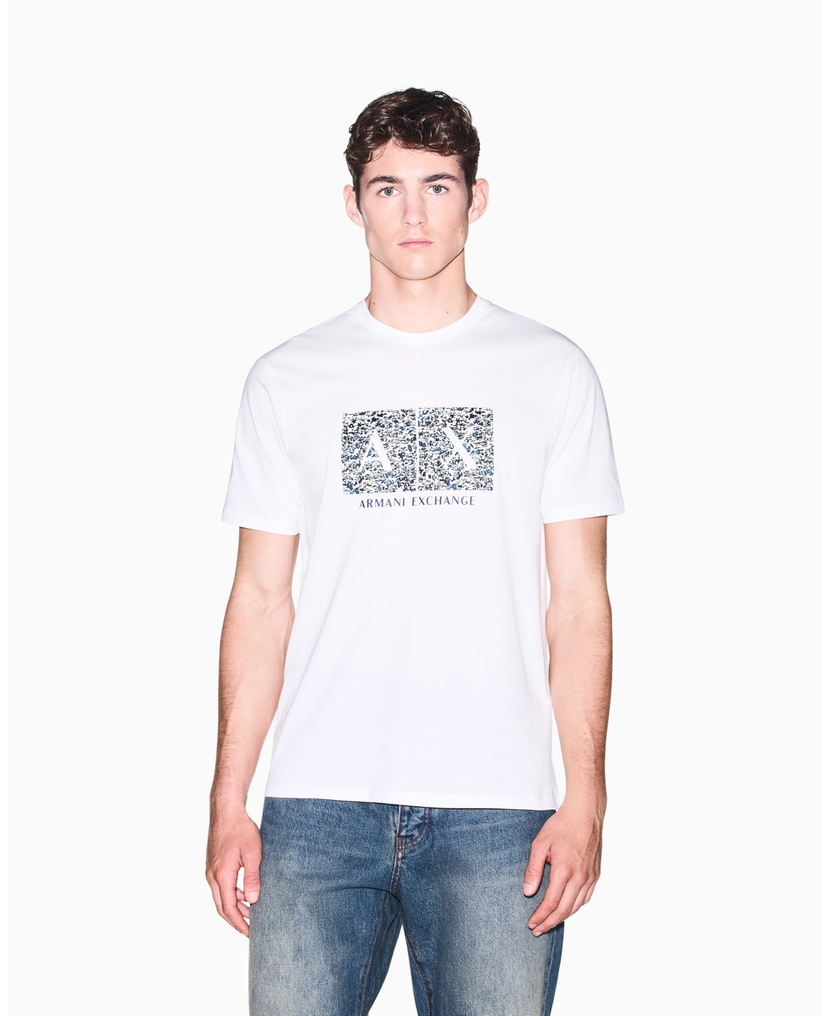 Click here for A|X Armani Exchange Mens Short Sleeve Boxed All-Ov... prices