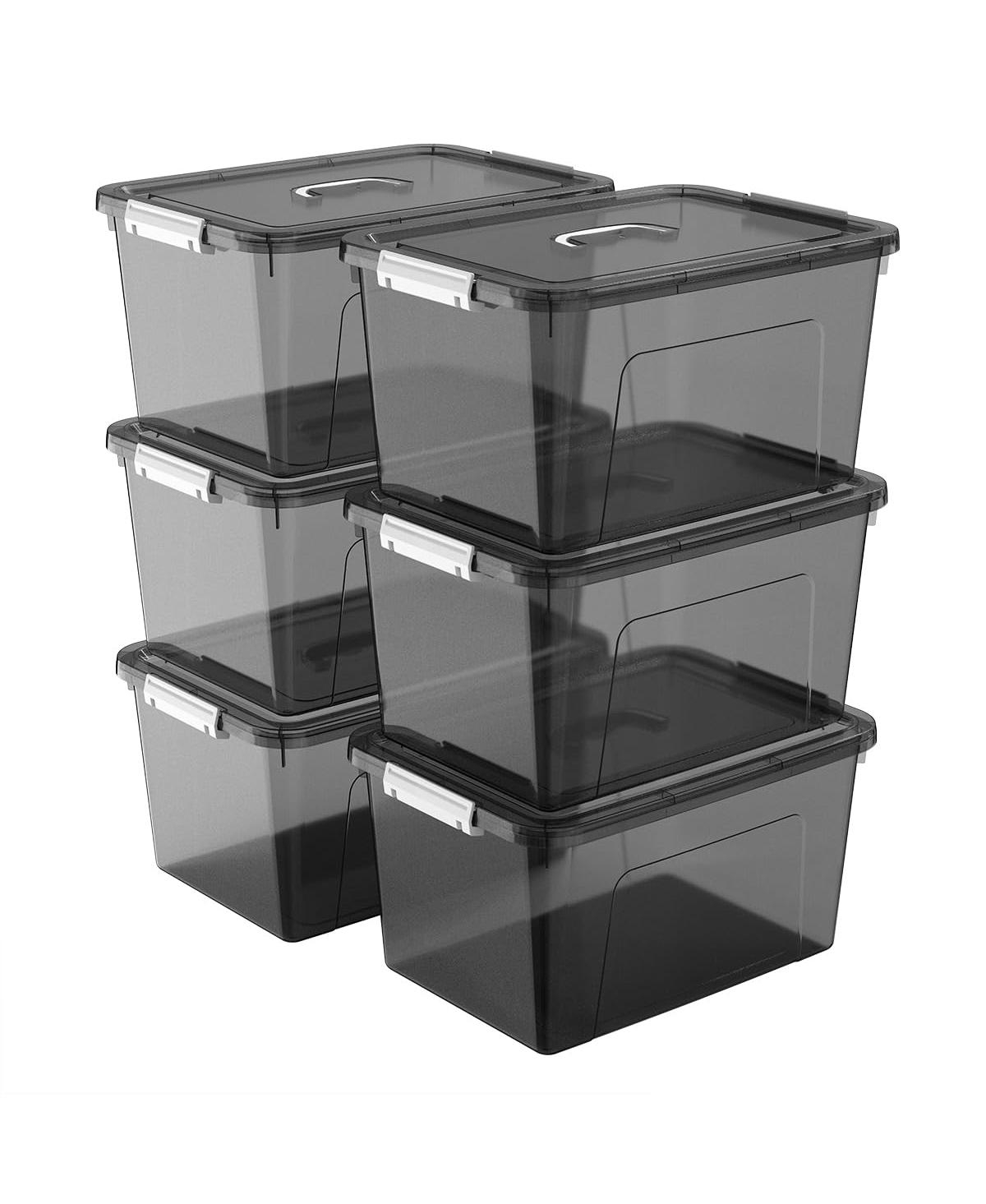 Click here for Xdovet Stackable Plastic Storage Boxes with Lids L... prices