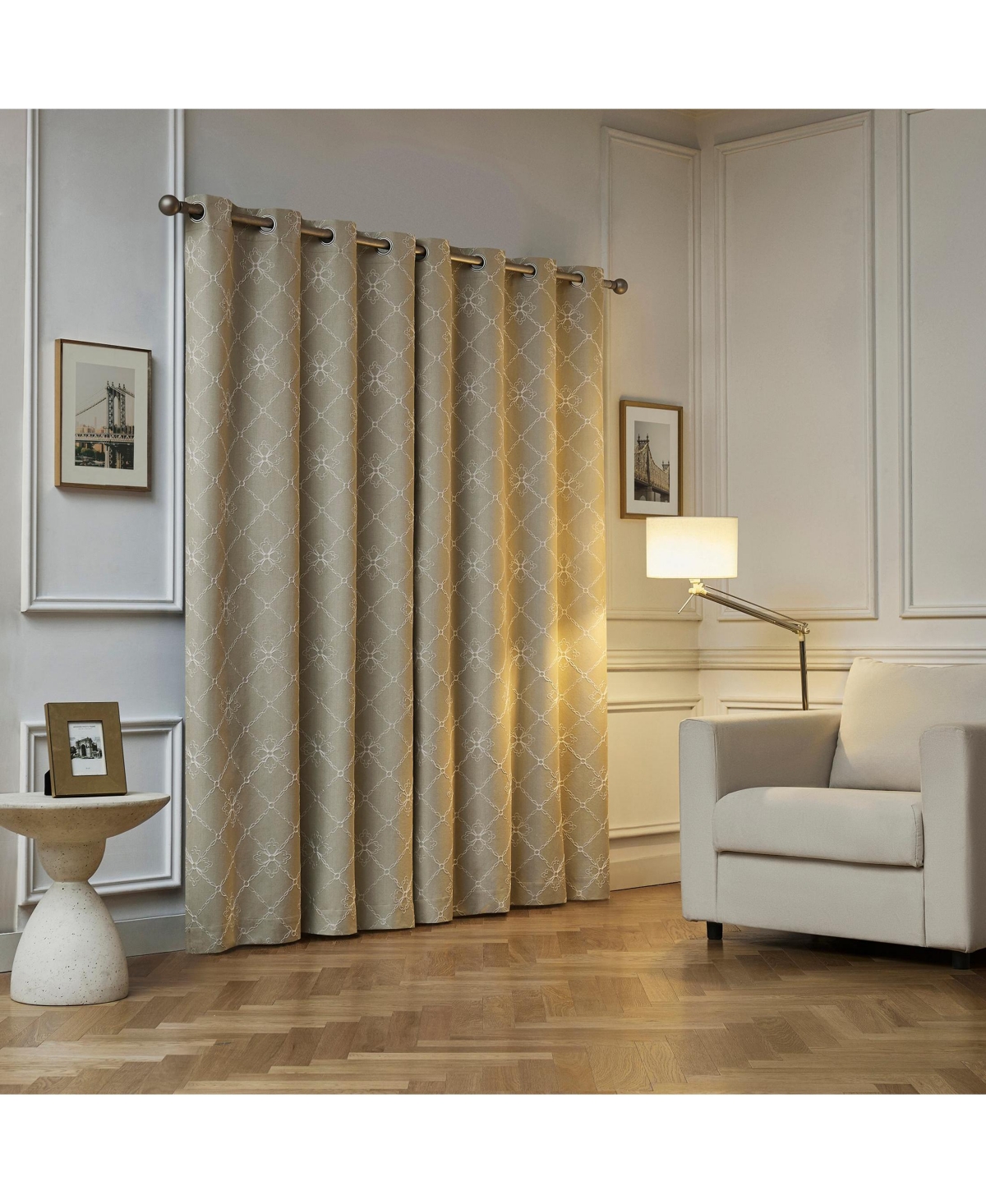 Click here for Sun Zero Adria Trellis Embroidered 100percentage B... prices