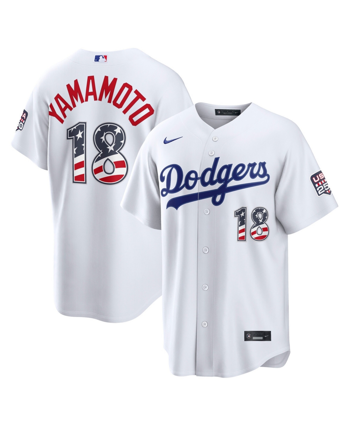 Click here for Nike Mens Yoshinobu Yamamoto White Los Angeles Dod... prices