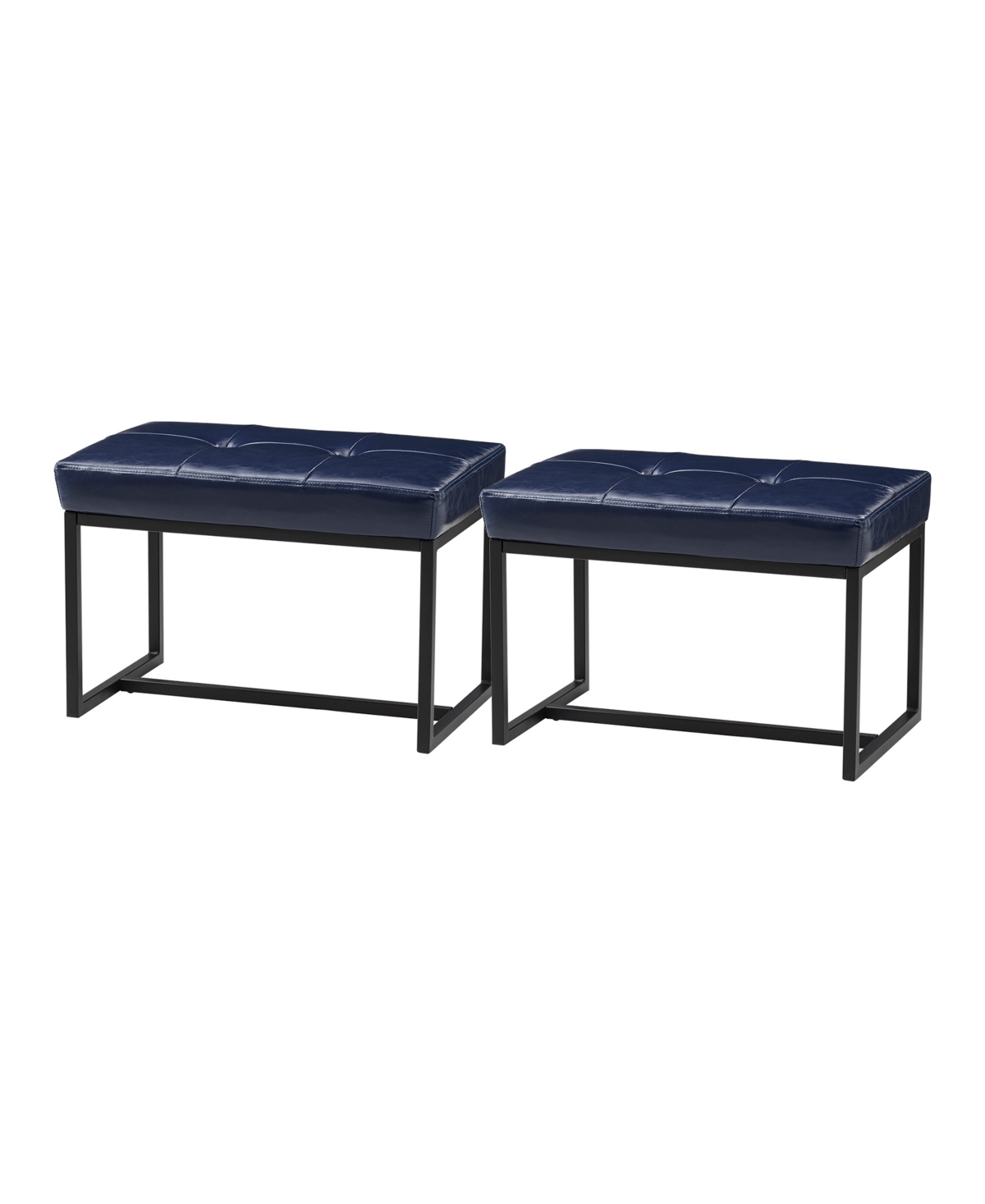 Click here for Glitzhome Modern Thick Leatherette Accent Stool  S... prices