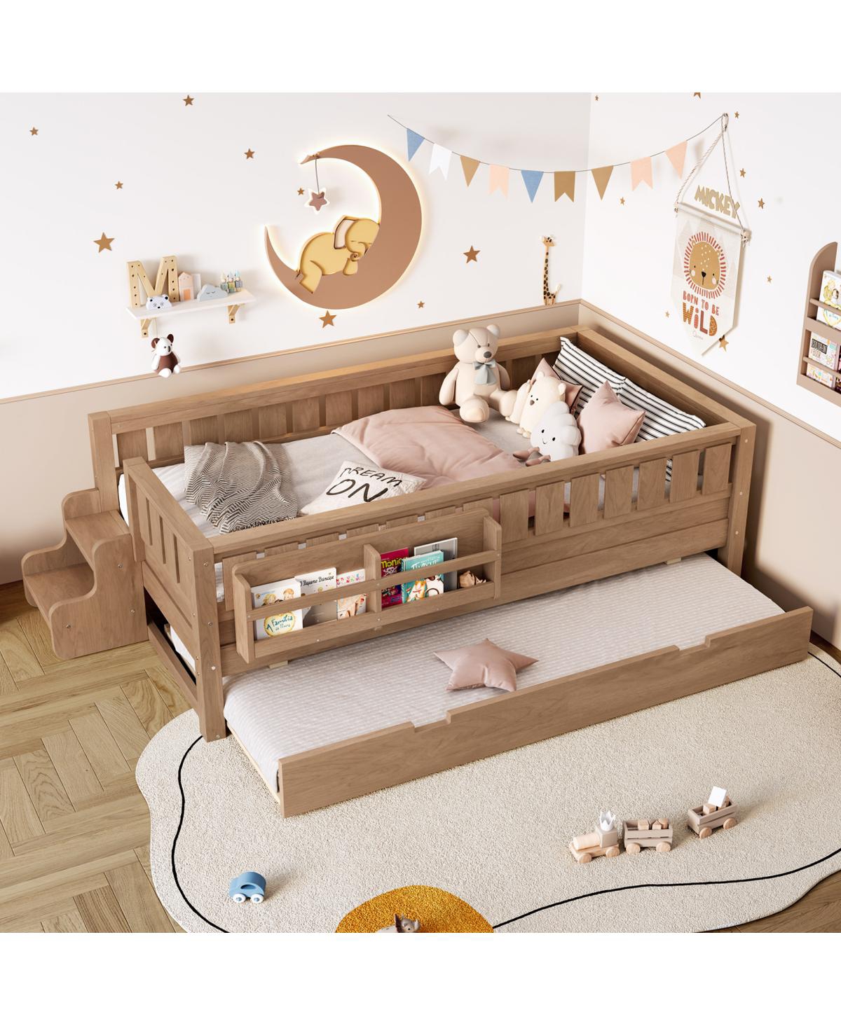 Click here for Streamdale Furniture Twin Bed with Bookshelves Sta... prices