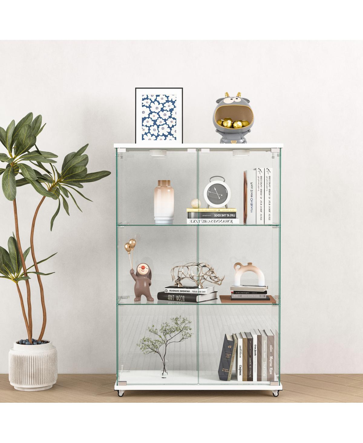 Click here for Streamdale Furniture Modern 2-Door Glass Display C... prices