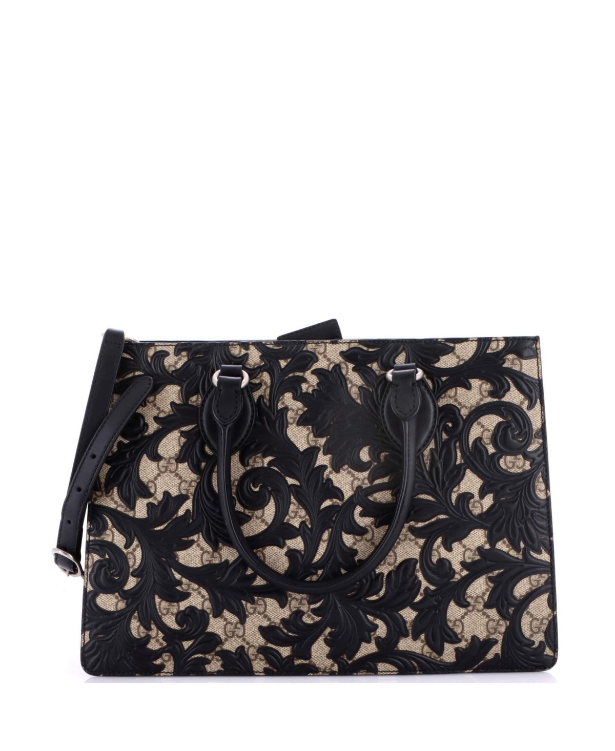 Click here for Pre-Owned Gucci Medium Convertible Gusset Tote Ara... prices