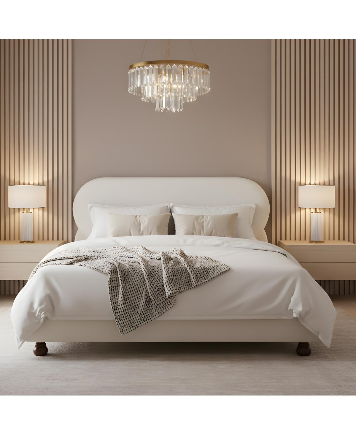 Click here for Streamdale Furniture Boucle Upholstered Bed with R... prices