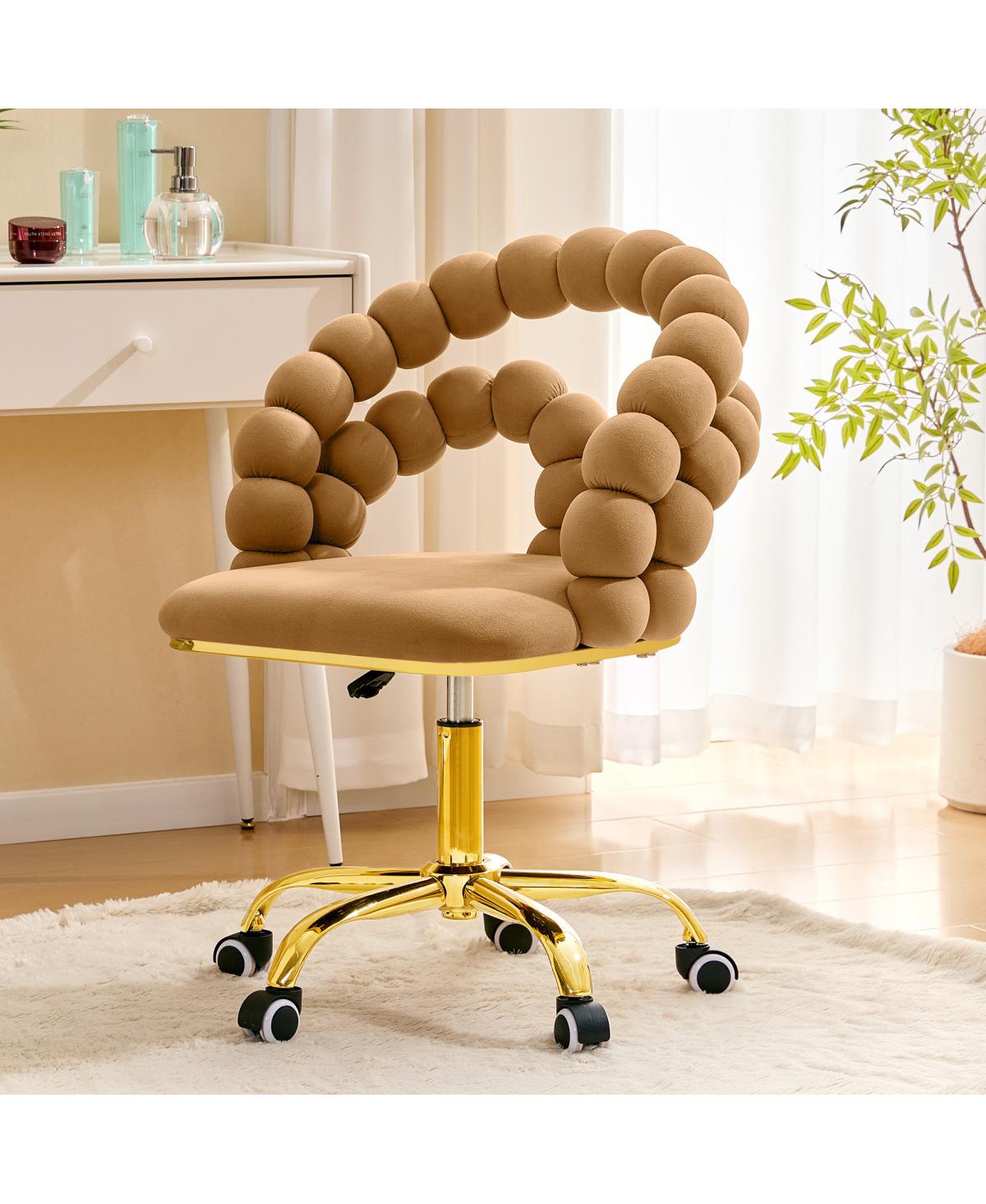 Click here for Streamdale Furniture Velvet Bubble Back Swivel Off... prices