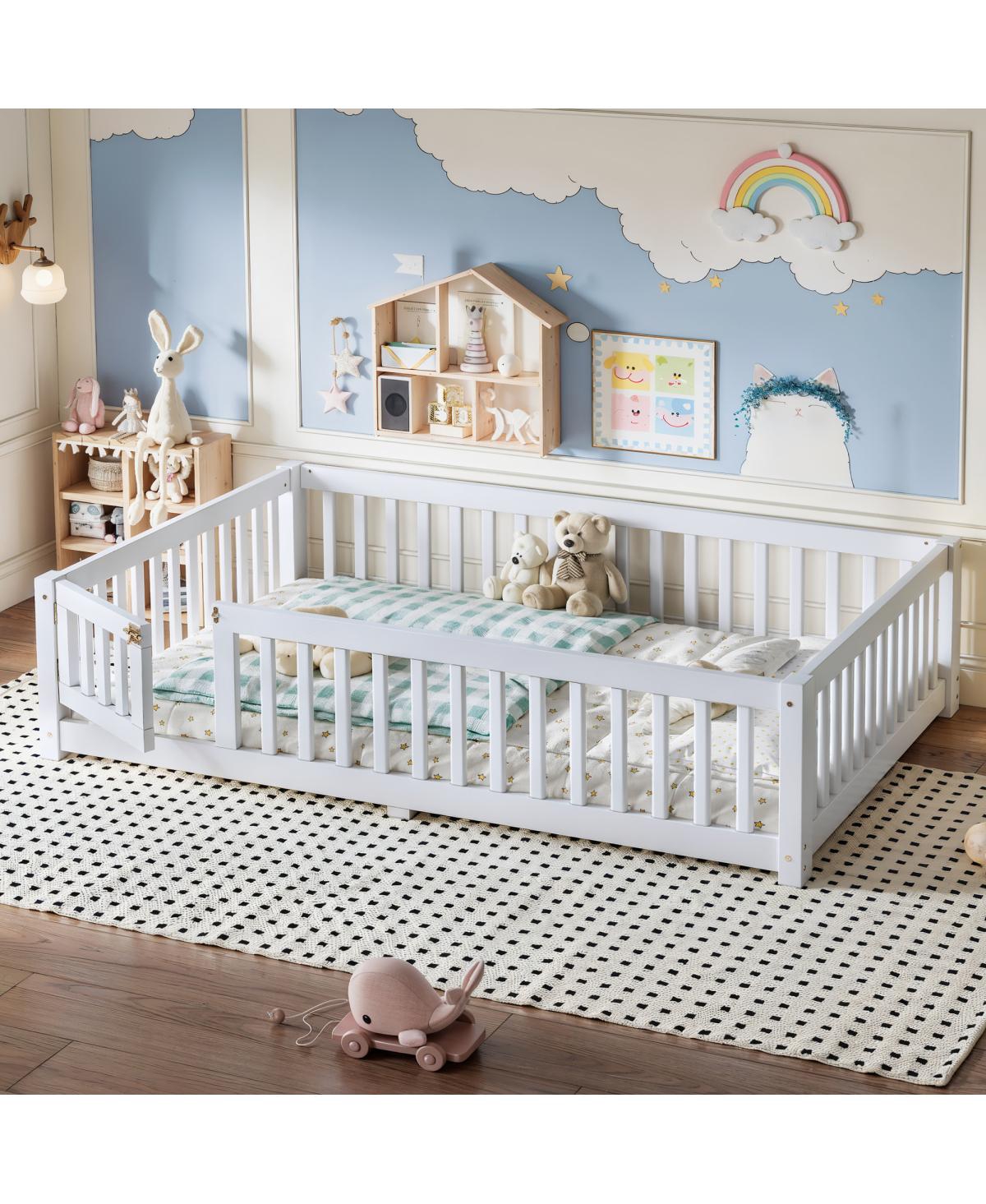 Click here for Streamdale Furniture Full Size Bed Floor Bed with... prices
