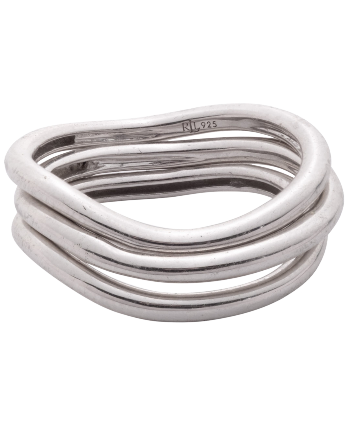 Click here for Lauren Ralph Lauren Sterling Silver Band Ring - Si... prices