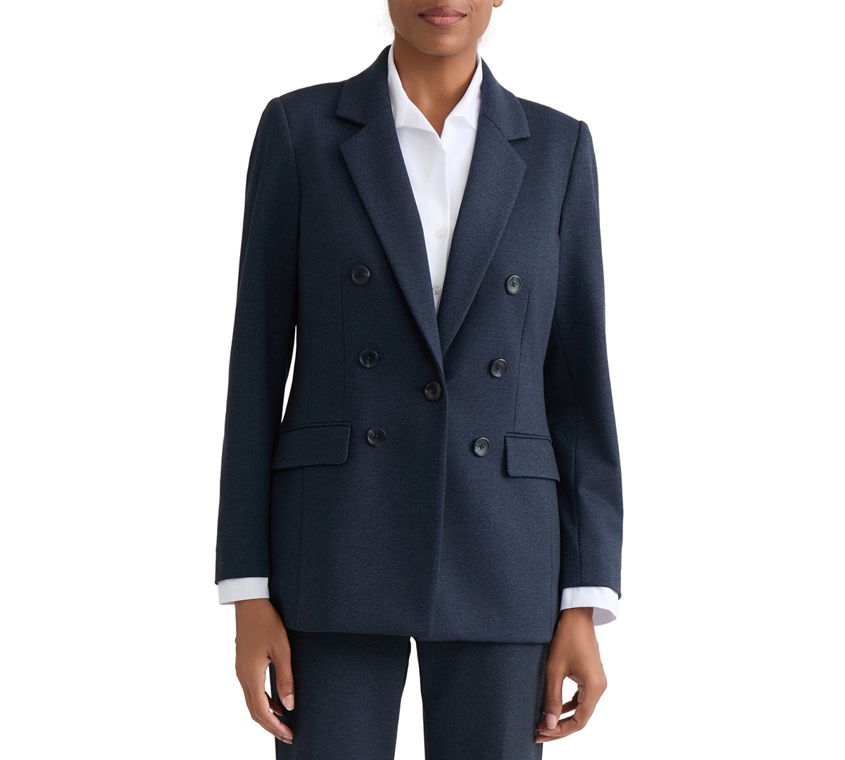 Click here for Jones New York Womens Notch Collar Blazer - Pacifi... prices