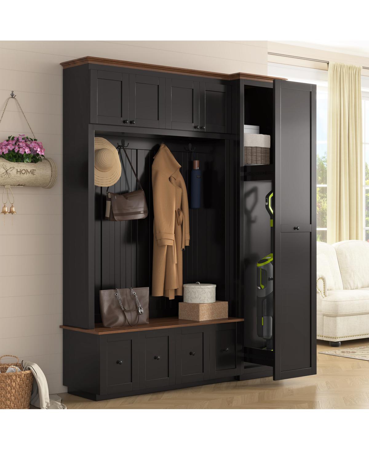 Click here for Streamdale Furniture 5-in-1 Farmhouse Hall Tree wi... prices